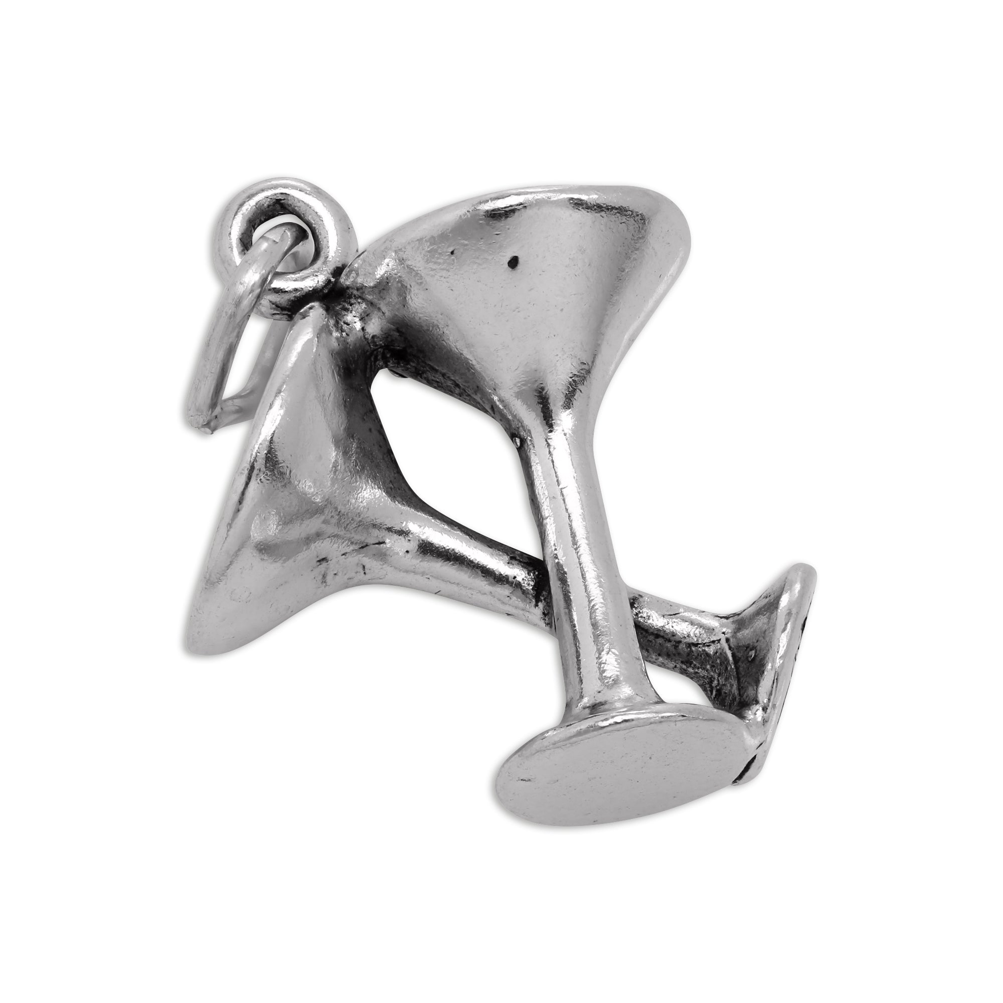 Sterling Silver Cocktail Glasses Charm | TheCharmWorks