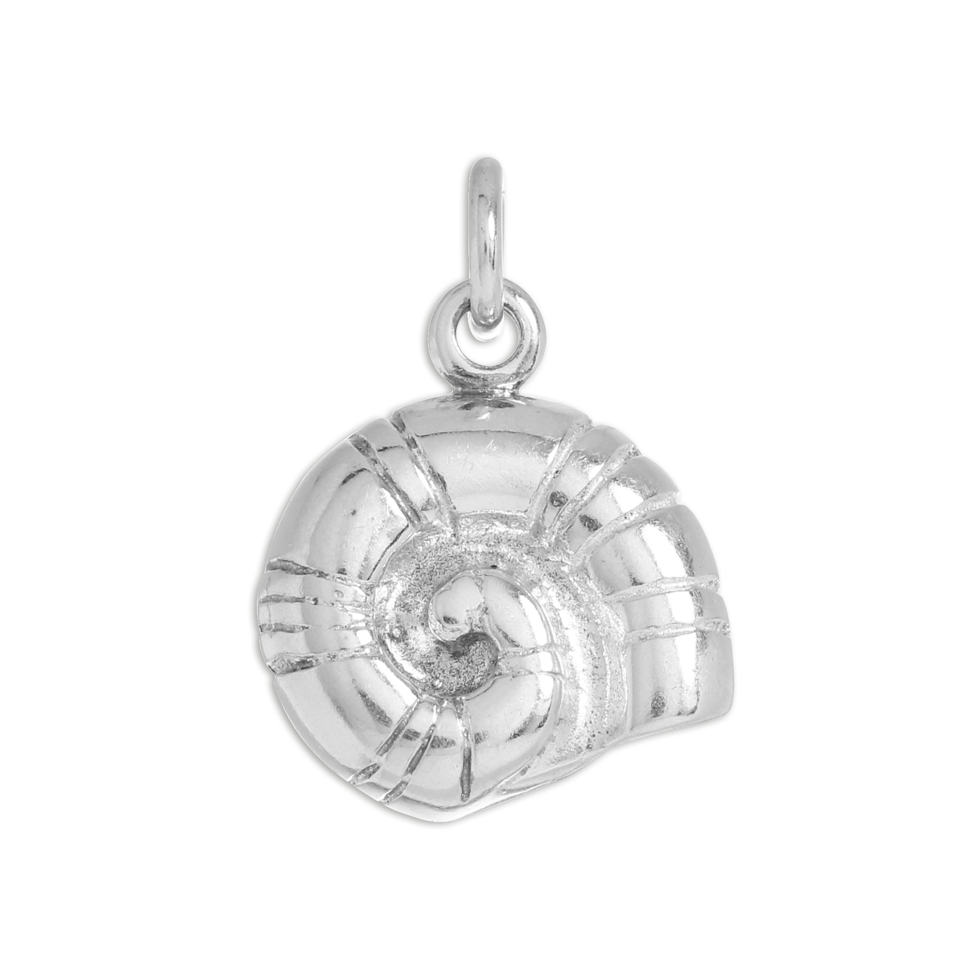 Sterling Silver Nautilus Sea Shell Charm | TheCharmWorks