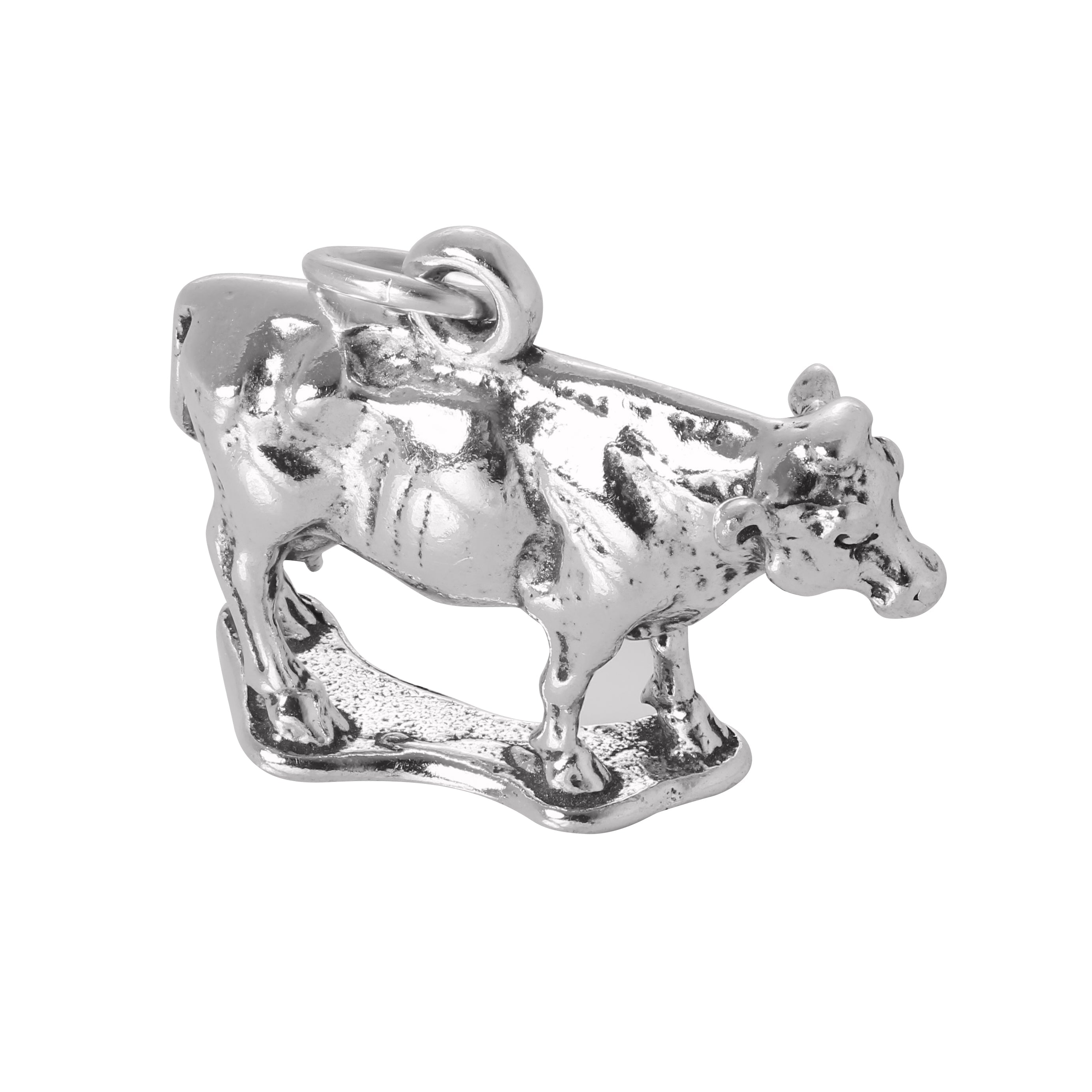 Sterling Silver Cow Charm | TheCharmWorks