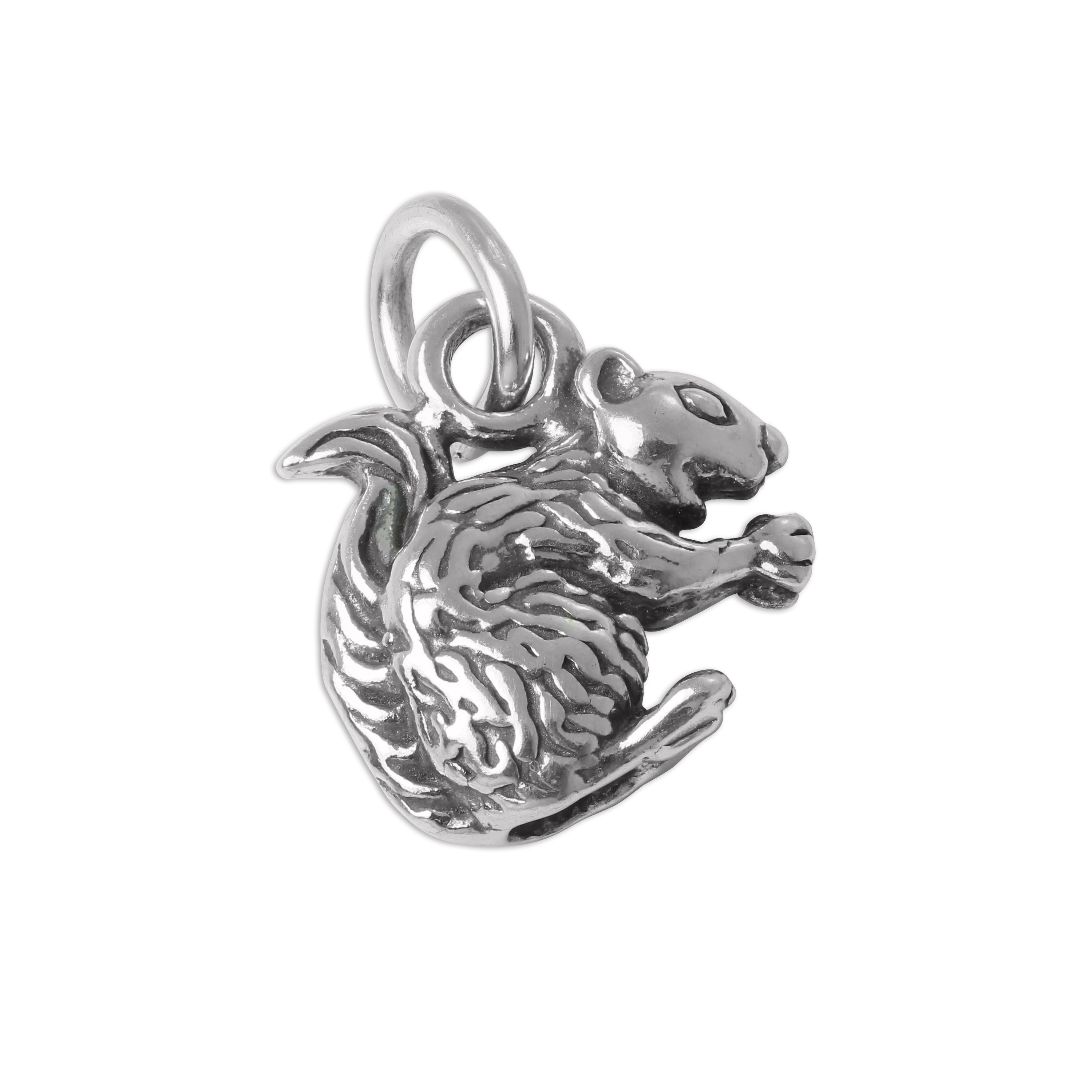 Sterling Silver Squirrel Charm | TheCharmWorks