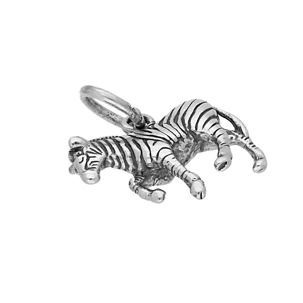 Sterling Silver Zebra Charm | TheCharmWorks