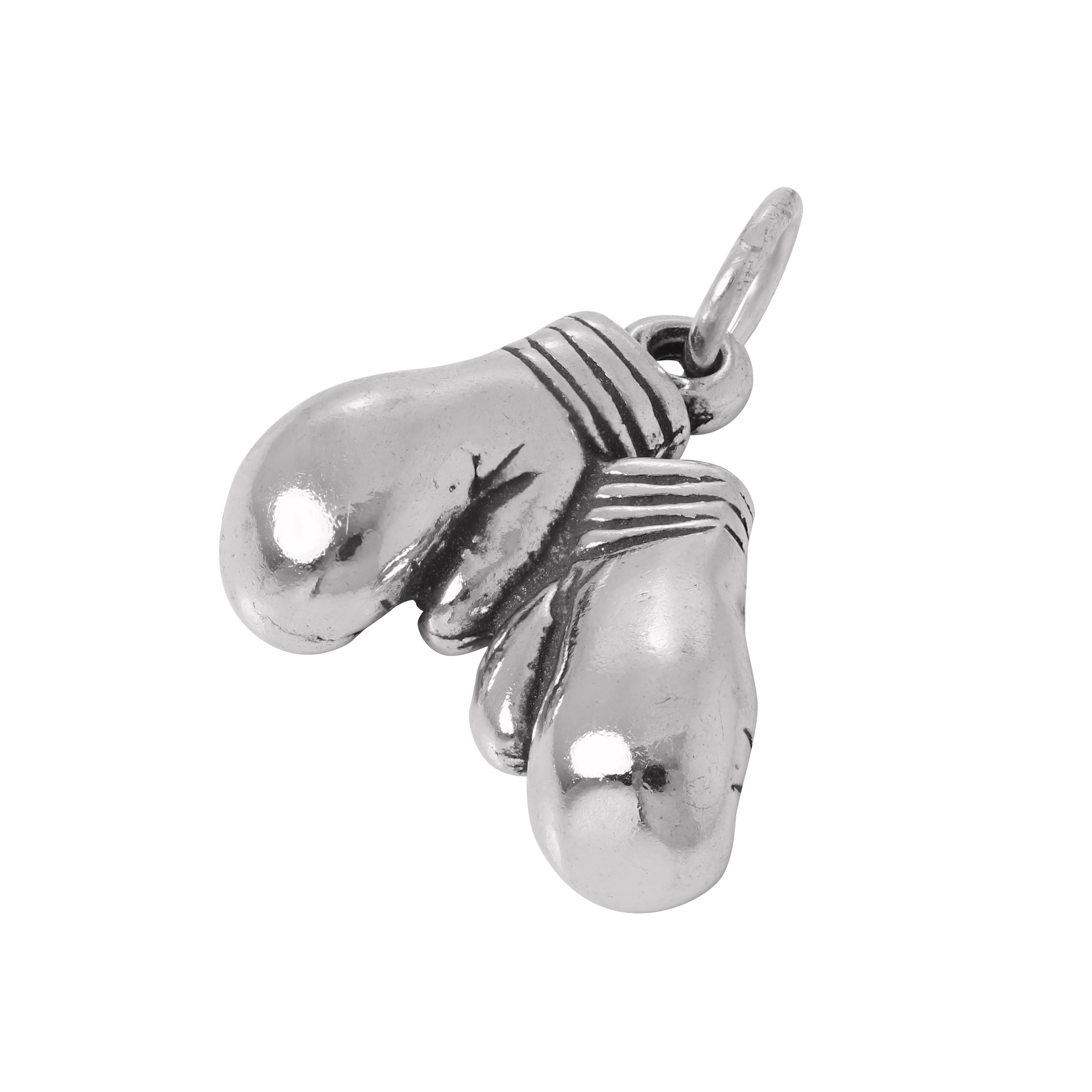 Sterling Silver Boxing Gloves Charm | TheCharmWorks