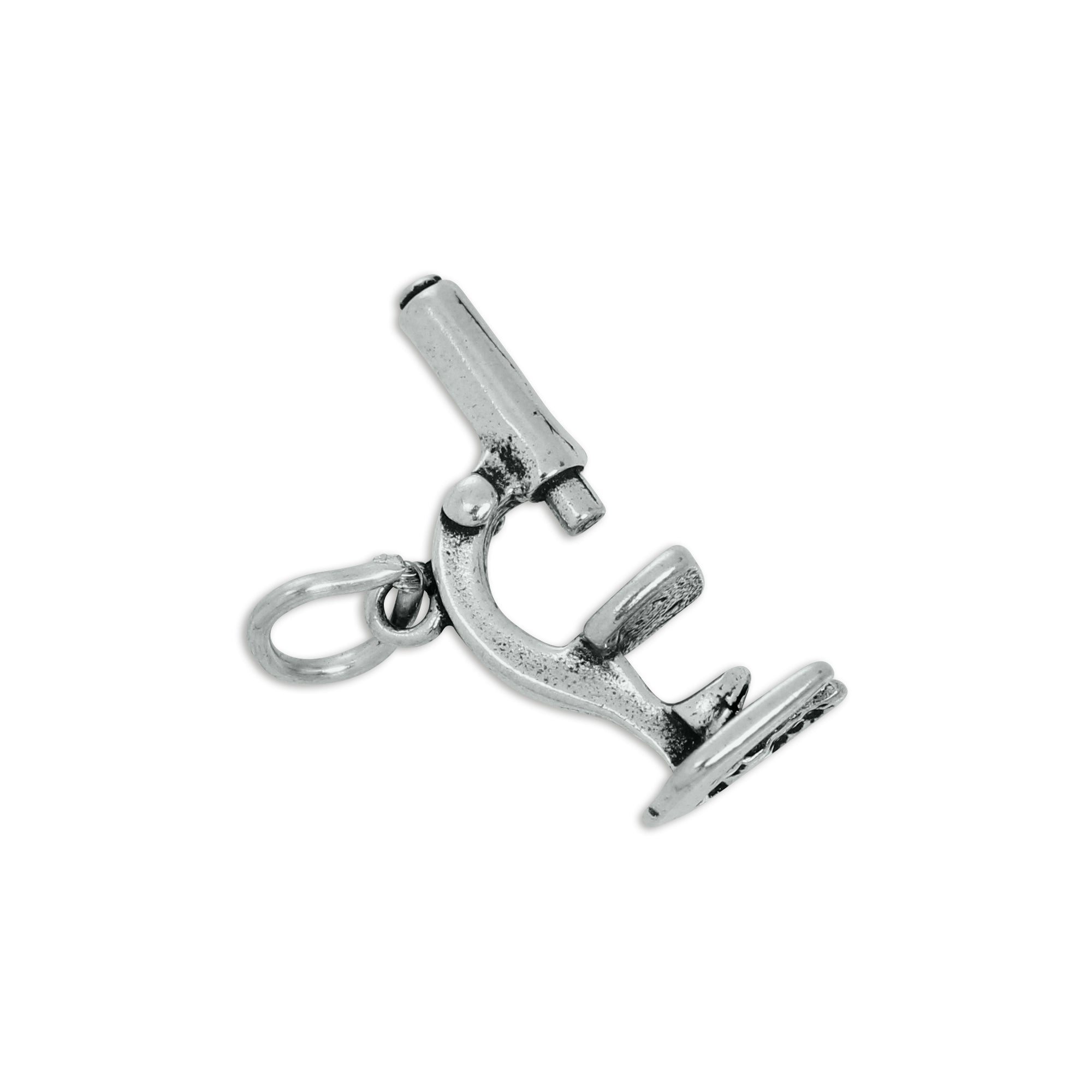 Sterling Silver Microscope Charm | TheCharmWorks