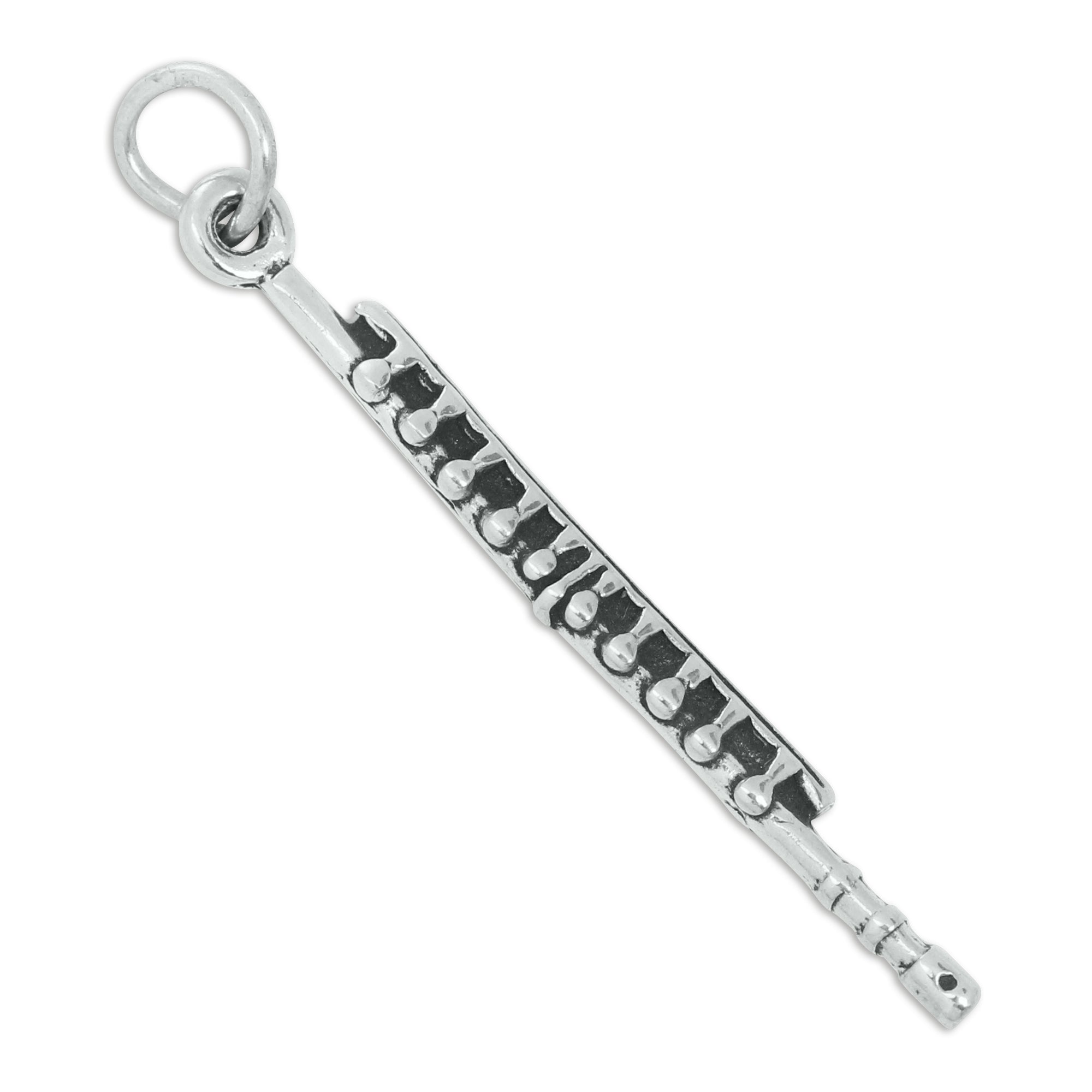 Sterling Silver Flute Charm | TheCharmWorks