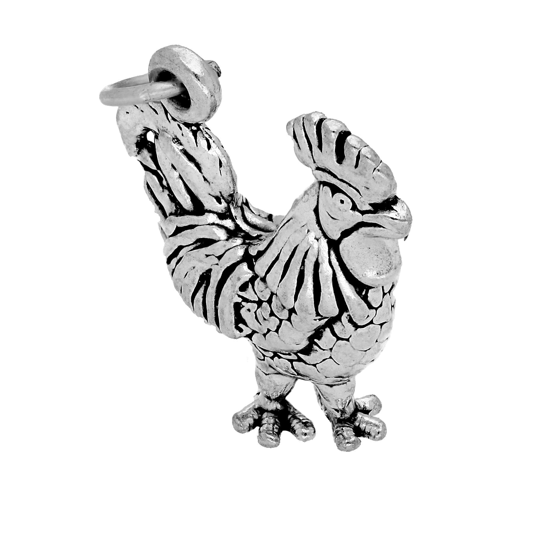 Sterling Silver Chicken Charm | TheCharmWorks