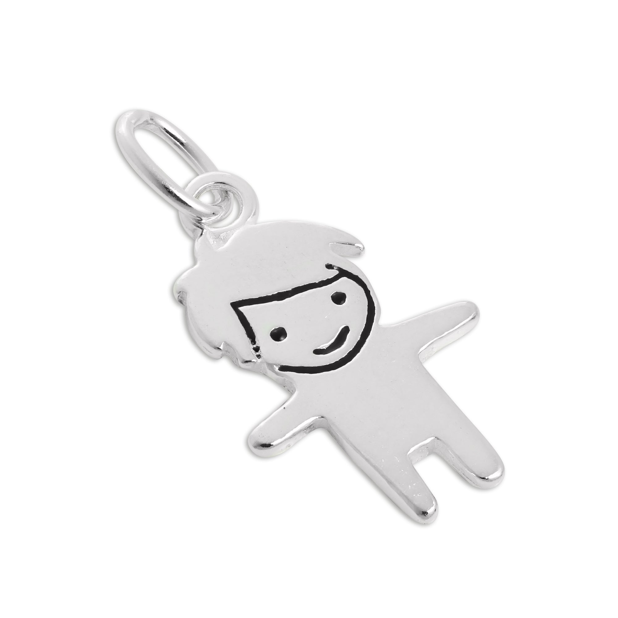 Sterling Silver Little Boy Charm | TheCharmWorks