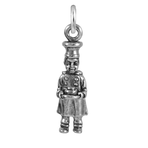 Sterling Silver Chef Charm | TheCharmWorks